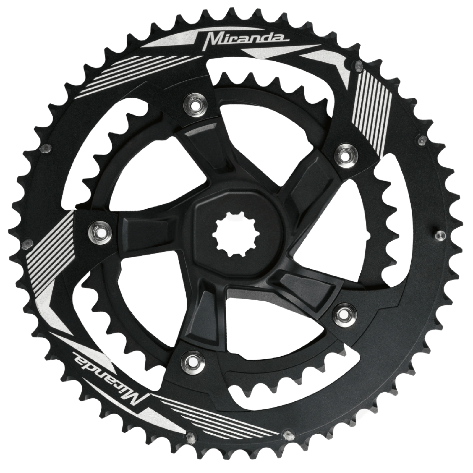 XMod Road Double Chainring W/spider 34/50 Teeth Aluminium Black for RO ...